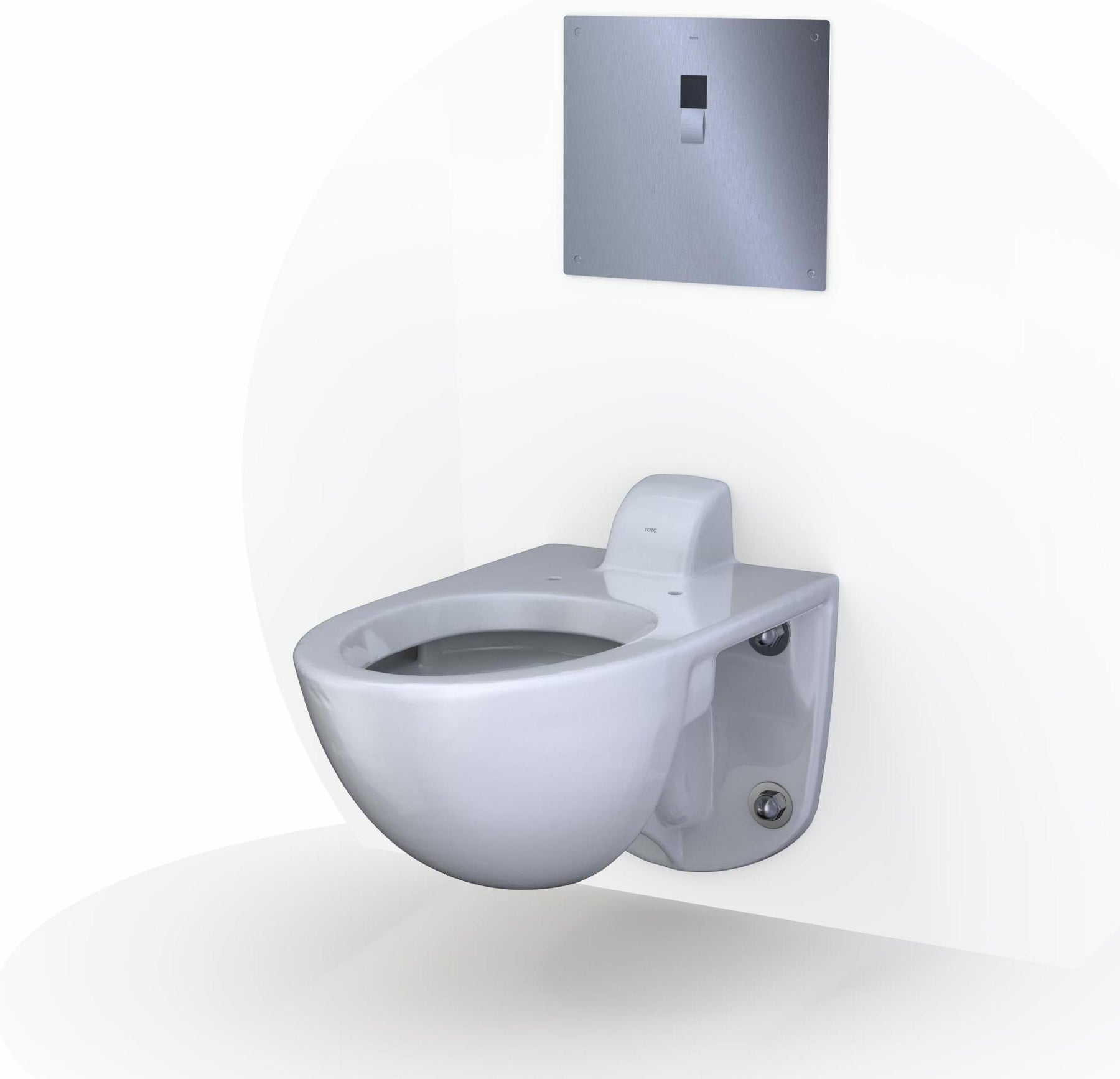 Toto CT728CUVG#01 Tornado Flush Commercial Flushometer Elongated Wall ...