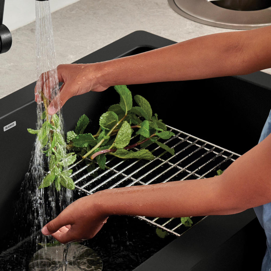 Ikon Floating Sink Grid - Stainless Steel 406533 Blanco – Splashes