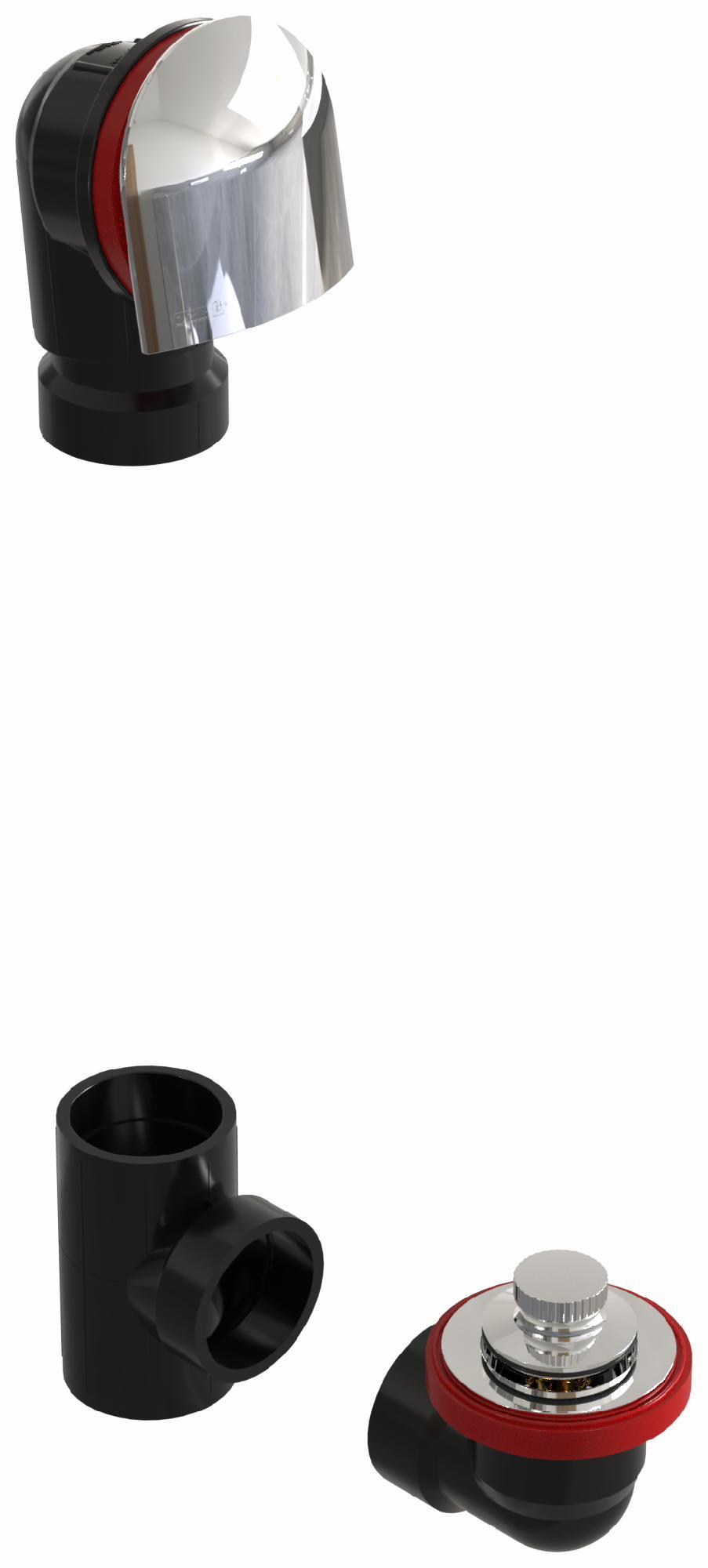 Lift & Turn ABS Offset Waste & Overflow Kit with Zinc Strainer - Chrom ...