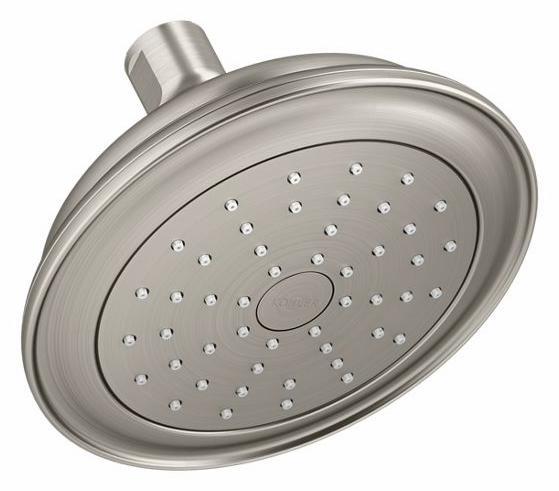 Artifacts 1-Function Shower Head 1.75 GPM - Vibrant Brushed Nickel 727 ...