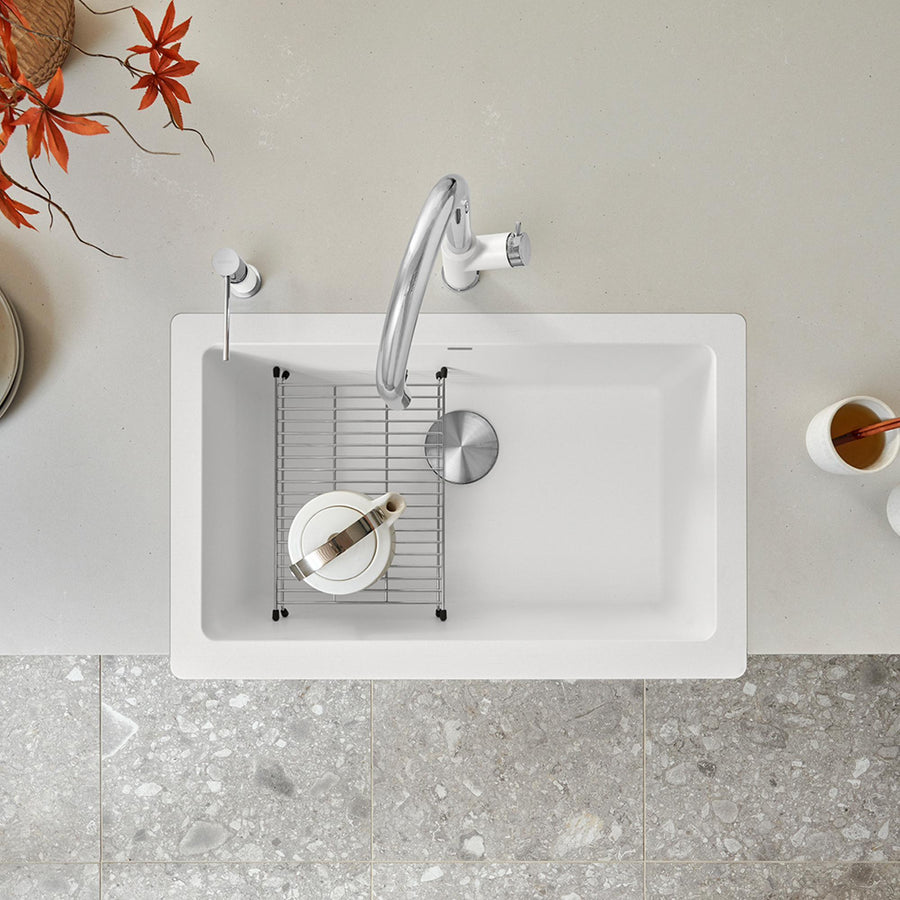 Ikon Floating Sink Grid - Stainless Steel 406533 Blanco – Splashes