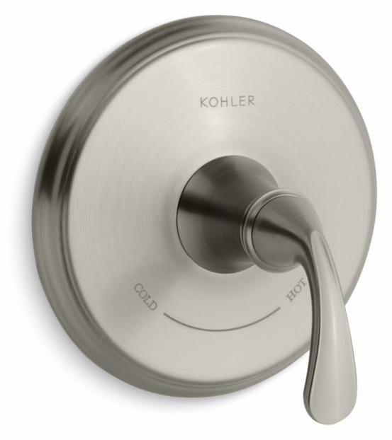 Forte Temperature Control Valve Trim - Vibrant Brushed Nickel T10359-4 ...