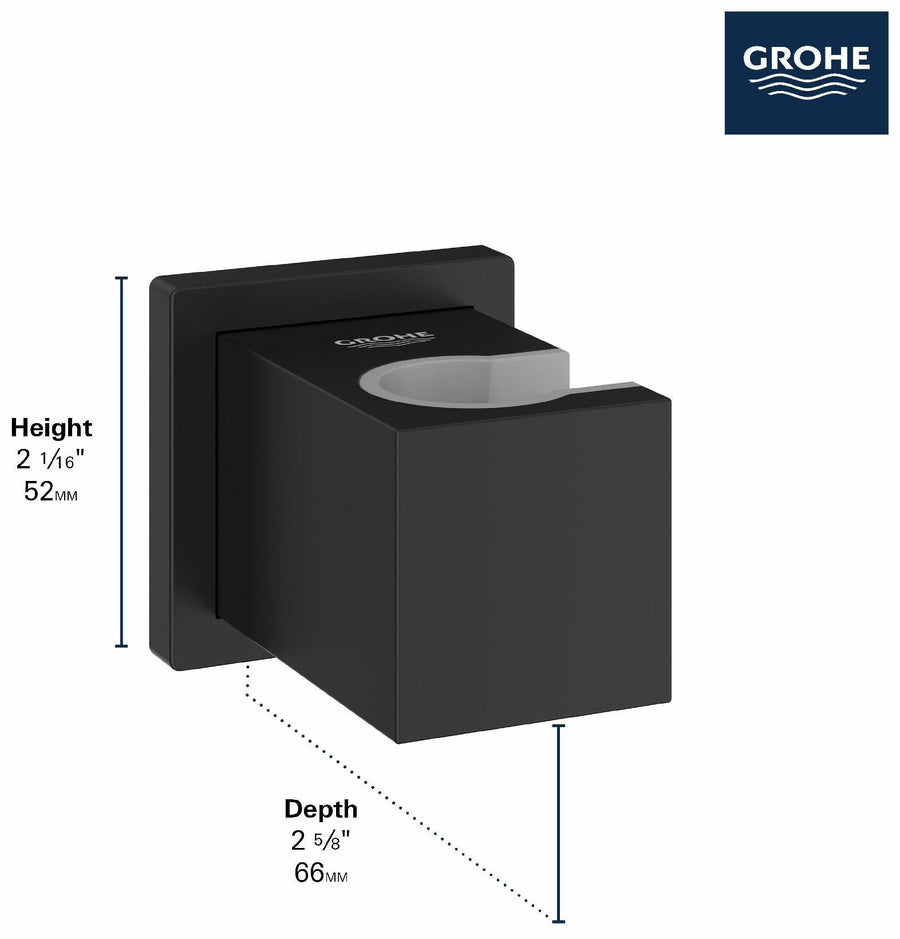 Euphoria 110 Wall Mount Hand Shower Holder - Grohe Hard Graphite 27693 ...