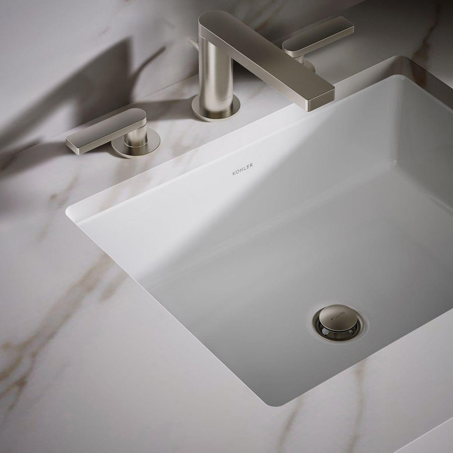 Verticyl Rectangle Undermount Bathroom Sink - White 2882-0 Kohler ...