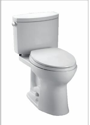Drake II Universal Height Elongated Toilet Bowl (Less Seat) - Cotton W ...