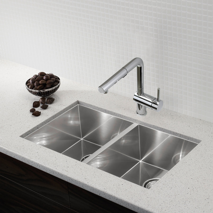 Quatrus U 2 Bowl Undermount Kitchen Sink - Stainless 401247 Blanco ...